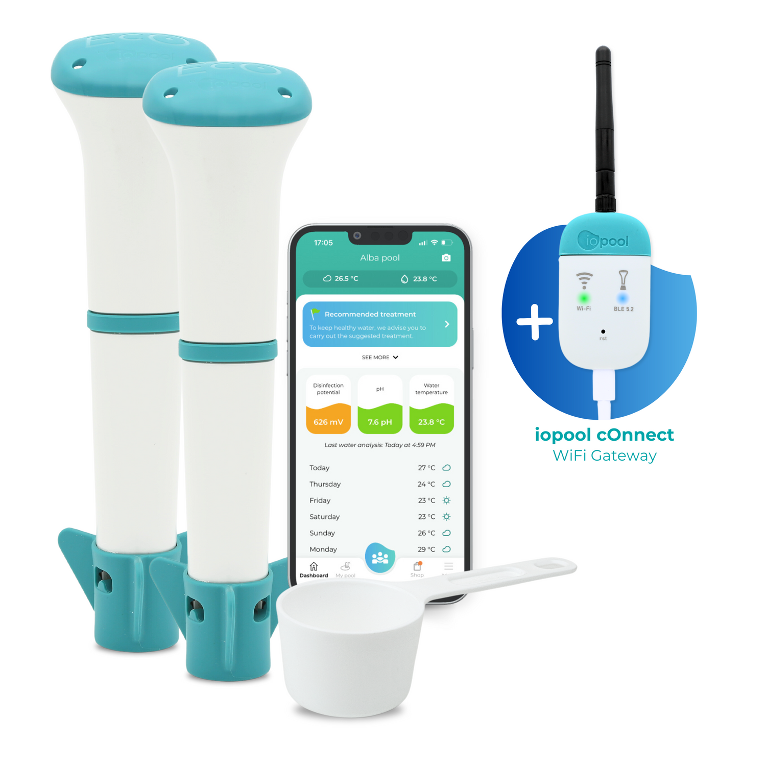 iopool - Monitor your swimming pool water 24/7 with iopool app